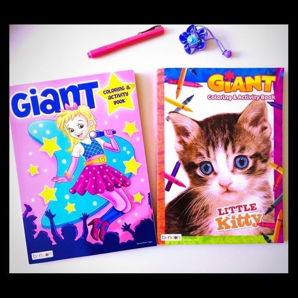 Bendon | Other | Set Of Two Giant Coloring Books | Poshmark